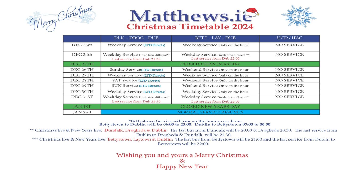 Matthews Coach Hire - Taking You There!